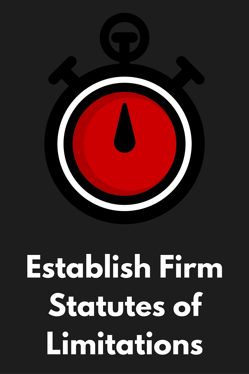 Establish Firm Statutes of Limitations – NJCJI Establish Firm Statutes of Limitations – NJCJI